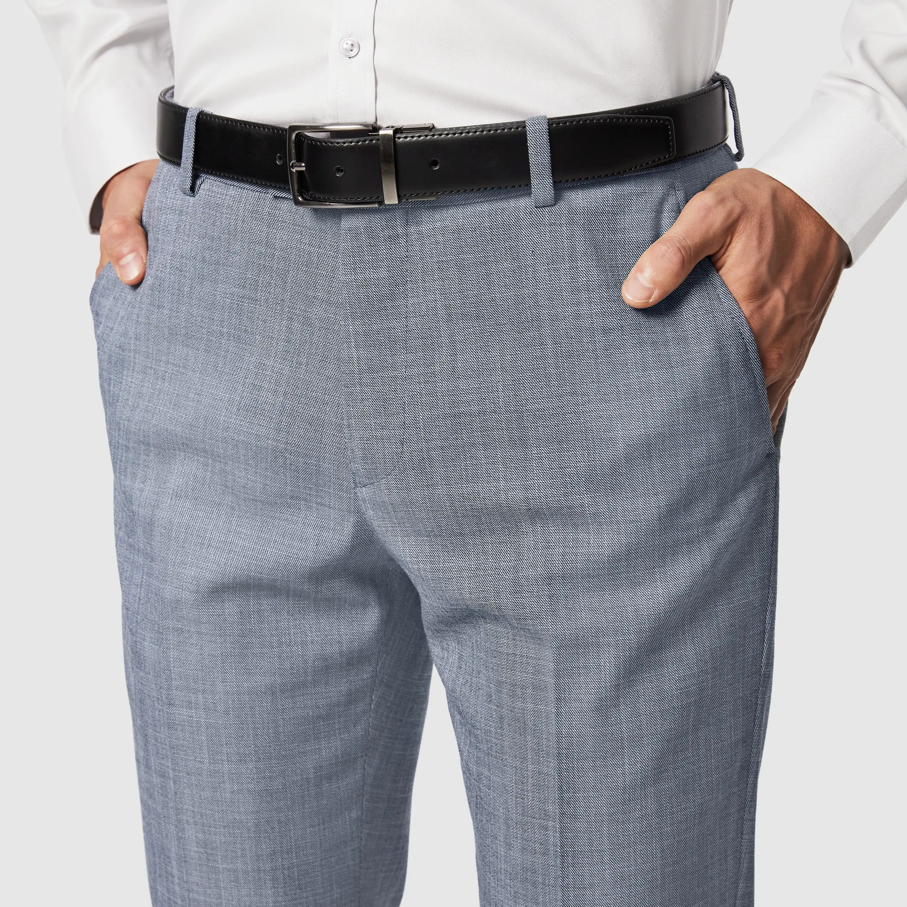 New Blue Porter Slim Stretch Suit - Connor